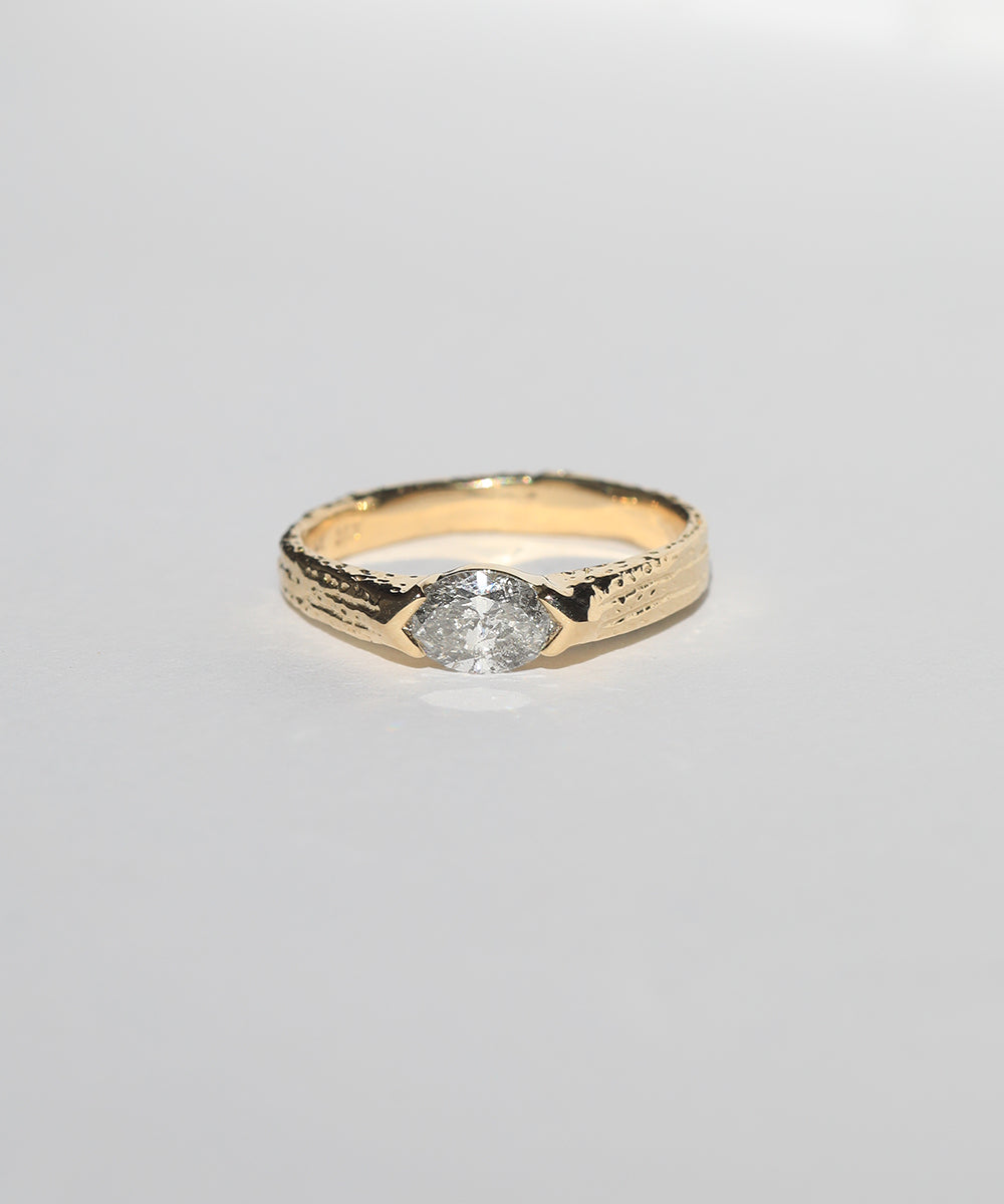 Foxtail Ring with gemstone, Macha Studio Brooklyn NYC