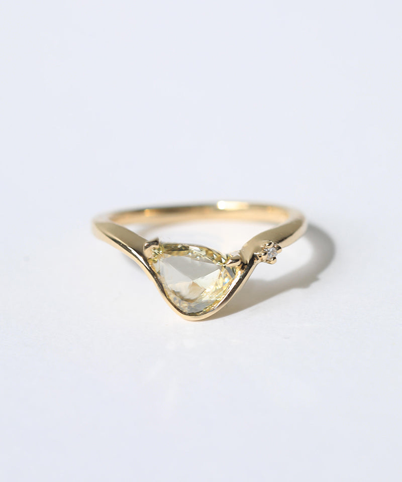Cosmic Pear Yellow Diamond Ring